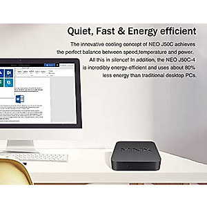 MINIX J50C-4 Max Intel Pentium Silver Mini PC with Windows 10 Pro (64-bit), Designed to Power Your Entertainment and Productivity Needs. (8GB+240GB/Mini PC)