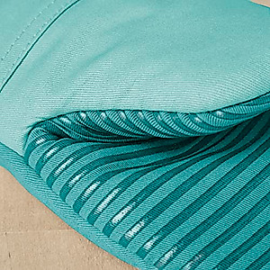 KitchenAid Beacon Two-Tone Oven Mitt 2-Pack Set, 5.75"x13", Aqua Sky