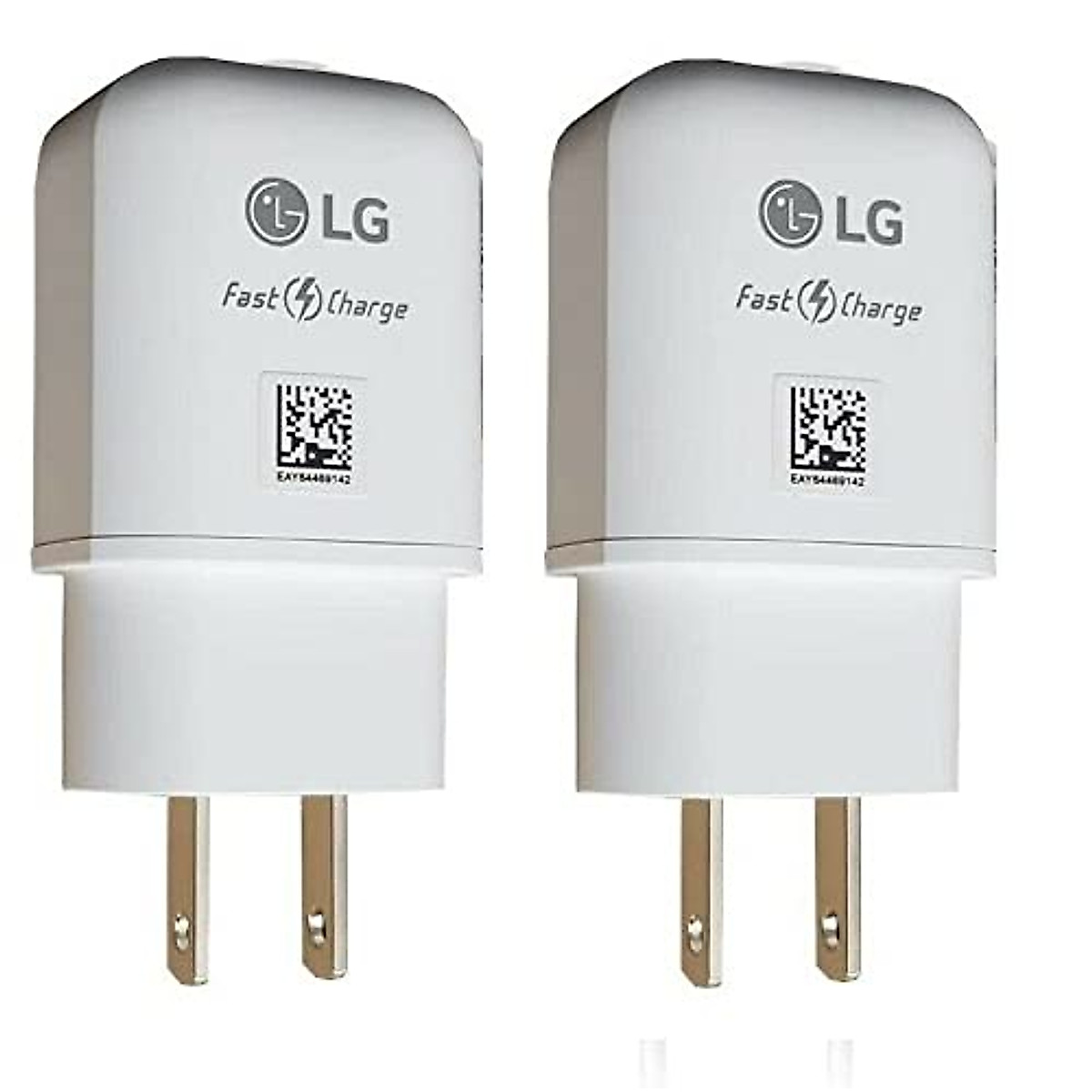 Original LG QuickCharge 3.0 Wall Charging Fast Adapter for G5 G6 NEXUS 5X 6P V10 V20 V30 - 2 PACK - Bulk Packaging