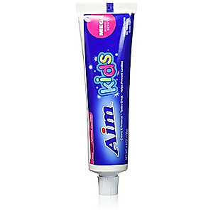 AIM Kids Mega Fluoride Toothpaste, Bubble-berry