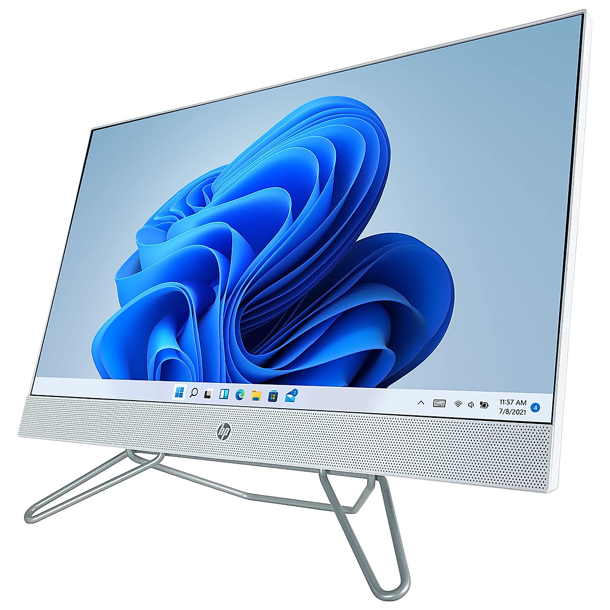 HP 27" Full HD Touchscreen All-in-One Desktop Computer - AMD Ryzen 7 5700U 8-Core up to 4.30 GHz Processor, 16GB DDR4 RAM, 1TB NVMe SSD, AMD Radeon Graphics, Windows 11 Pro