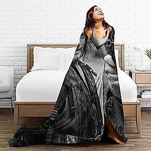 Norman Reedus Flannel Blanket Daryl Dixon Soft Air Conditioner Blanket Anti-Pilling Lap Blanket for Sofa Bedroom Living Room 50x40 inch