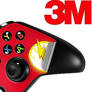 Skinit Decal Gaming Skin Compatible with Xbox One S Controller - Officially Licensed Warner Bros Flash Emblem Drip Design