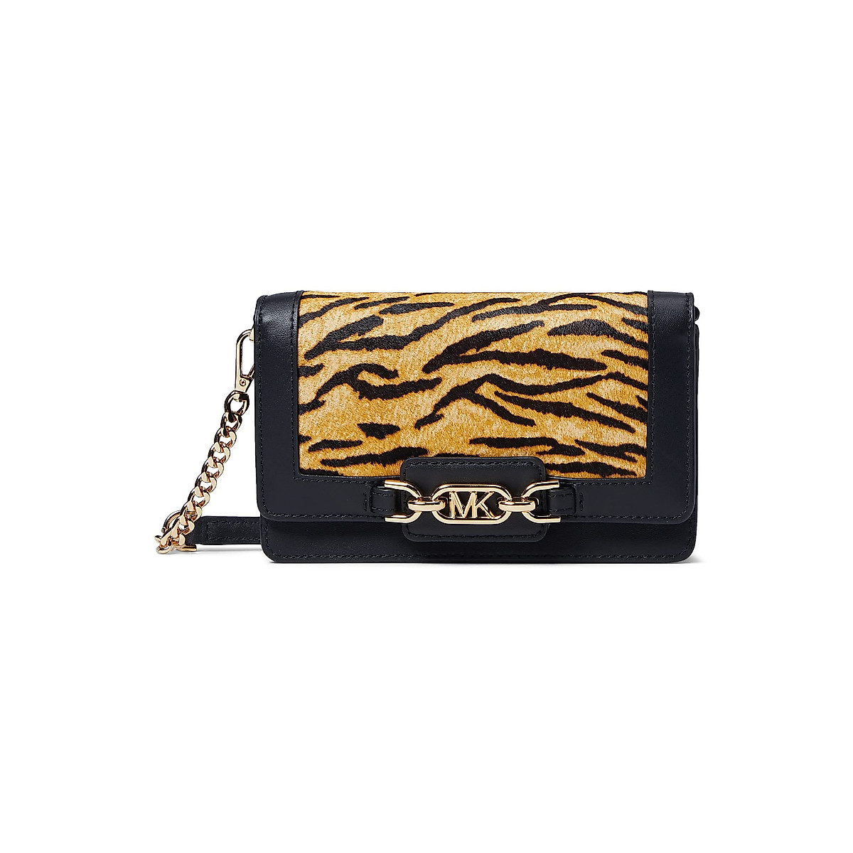 Michael Kors Heather Small Phone Chain Cross Body Marigold One Size