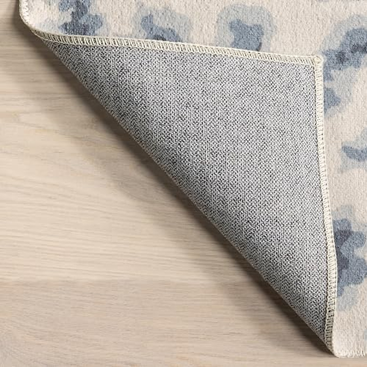 nuLOOM Mason Machine Washable Contemporary Leopard Print Area Rug, 4' x 6', Grey, Rectangular, 0.1" Thick