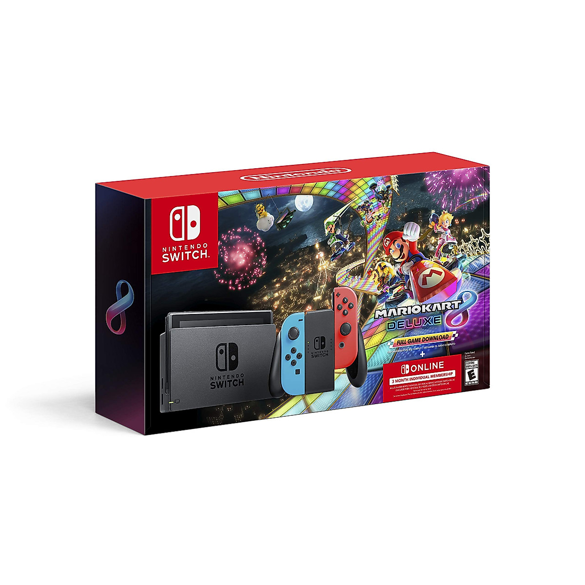 Nintendo Switch Console w/ Mario Kart 8 Deluxe (Renewed)