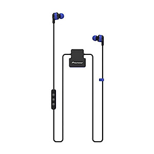 Pioneer Active in-Ear Wireless Headphones with Integrate Clip, Blue SE-CL5BT(L)