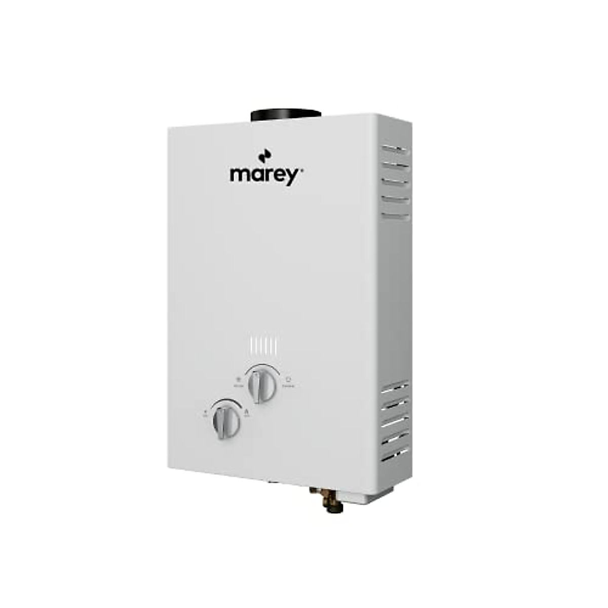 MAREY GA10FLP 2.64 GPM, 68,240 BTU's LP Gas Flow activated Gas Tankless Water Heater, White