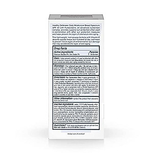 Neutrogena Healthy Defense Daily Moisturizer for Sensitive Skin with SPF 50, Mineral Sunscreen with Zinc Dioxide & Titanium Dioxide, Oil-Free & Fragrance-Free, 1.7 fl. oz (Pack of 2)