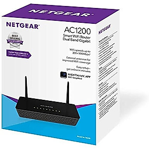 NETGEAR AC1200 Smart Wi-Fi Router with External Antennas (R6220 - 100INS)