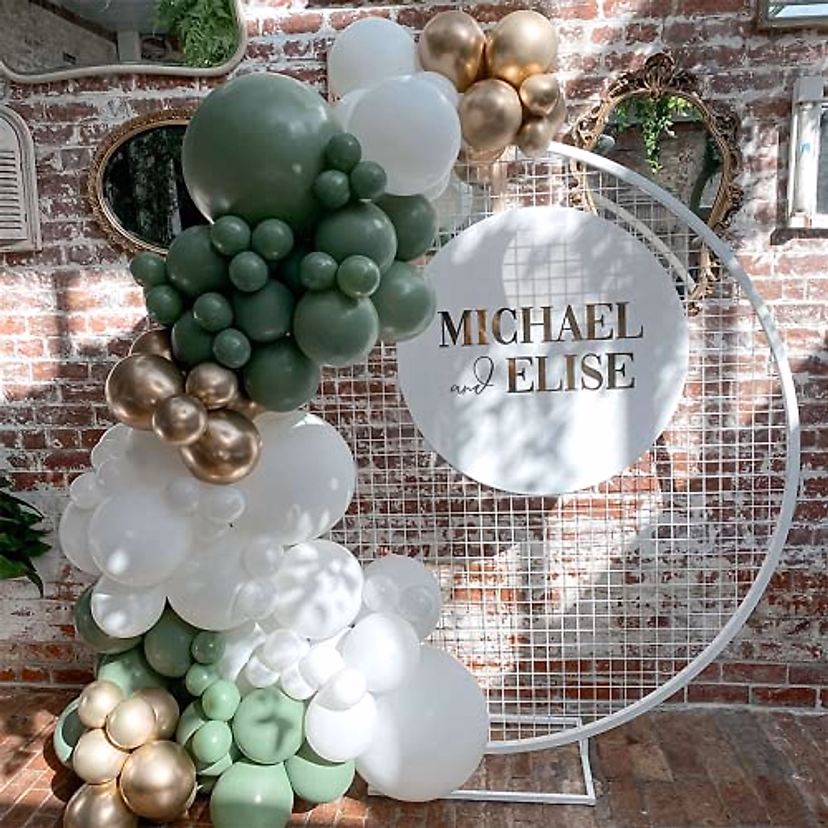 Balloon Arch Kit 137pcs Balloon Garland Kit Latex balloons (Olive Green)