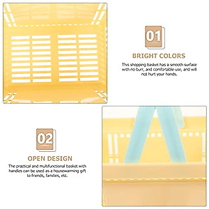 Zerodeko Shower Caddy Basket Portable Large Capacity Plastic Organizer Storage Tote with Handles Drainage Toiletry Bag Bin for Bathroom College Dorm Room Essentials Yellow