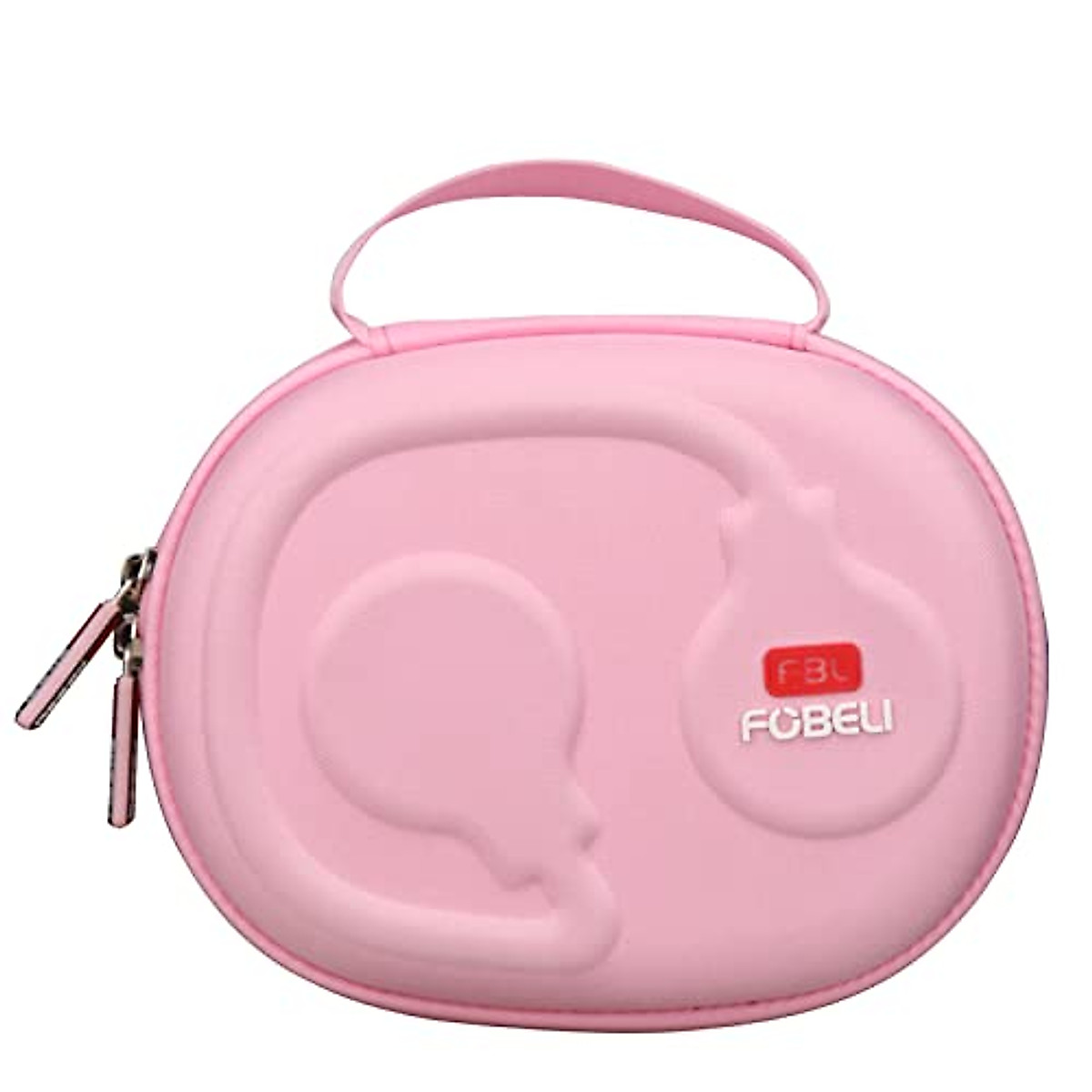 FBLFOBELI Headphone Cases EVA Hard Storage Case for JBL Tune 500BT/510BT/T450BT/710BT/JBL Live 650 BT NC On-Ear Wireless Bluetooth Headphone, Travel Protective Bag (Pink)