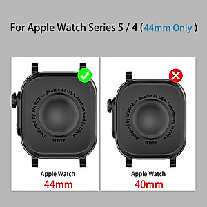 Realproof Waterproof Case for Apple Watch Series SE | SE2 | 6 | 5 | 4 44MM with 3PCS Premium Soft Silicone Band, Dropproof Shockproof Resistant Rugged Protective iWatch Case Bulit-in Screen Protector