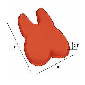 HiParty Tooth Cake Pan, Non-Stick Teeth Silicone Cake Bread Mousse Pie Flan Tart Baking Mold Kitchen Bakeware (12.4" X 9.8", Random Color)