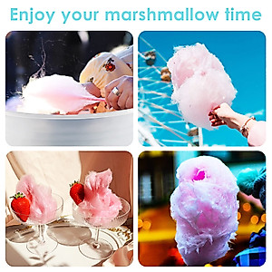 Jahy2Tech Cotton Candy Machine Portable Cotton Candy Makers for Kids Birthday Family Party Christmas Gift with 10 Sticks&1 Spoon Pink