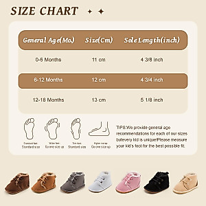 Zoolar Baby Unisex Warm Snow Boots Newborn Leather Fur Lace Up Ankle Anti-Slip Rubber Texture Sole Toddler Prewalker Winter Crib Shoes