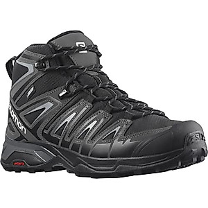 Salomon Men's X Ultra Pioneer Climasalomon Waterproof Climbing Shoe, Black/Magnet/Monument, 12