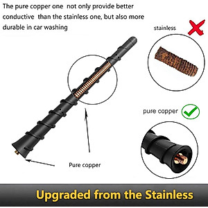 KSaAuto Short Antenna for 2019-2023 2024 Ford F150 Accessories Truck Dodge Ram 1500 Accessories, Car Ford F-150 F250 F350 Ford Bronco Raptor Dodge Ram 2500 3500 Classic Warlock Antenna Replacement