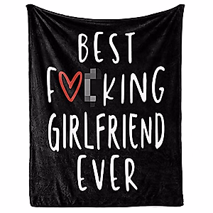 ukebobo Flannel Blanket – Gift for Girlfriend, Personalized Fleece Blanket for Birthday, Anniversary, Holiday, Valentine’s Day – 1 Sheet(fuk 11)