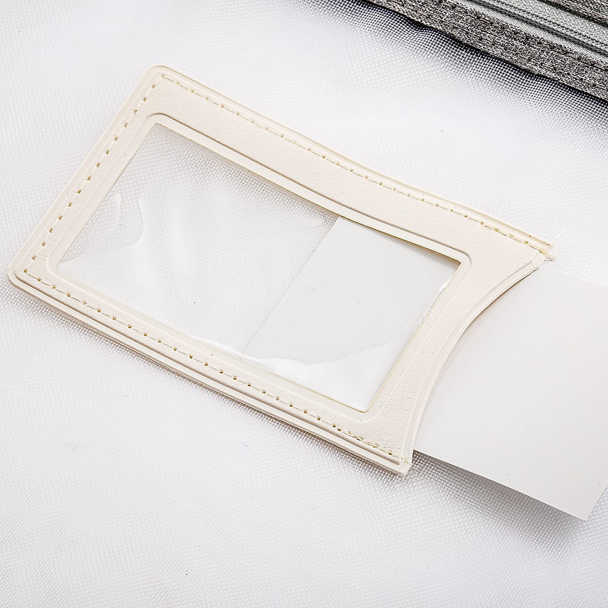 AVLA 4 Pack Student Book Pouches, A4 Mesh Zipper Bag with Handle, File Document Puzzle Bag with Name Card Pocket for Organizing Storage Board Games, School Office Appliances, Convenient to Carry