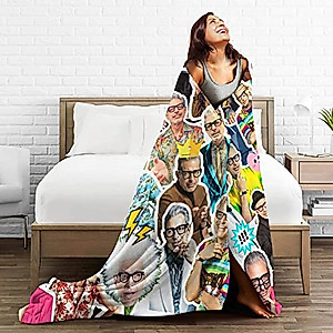 Blankets Jeff Goldblum Soft and Comfortable Warm Fleece Throw Blankets Yoga Blankets Beach Blanket Picnic Blankets for Sofa Bed Camping Travel