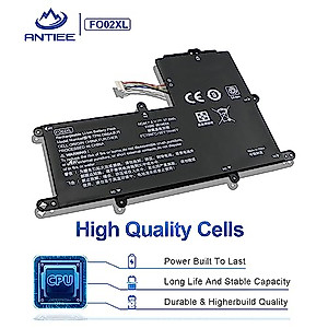 ANTIEE FO02XL L97355-005 L97353-2D1 Laptop Battery for HP Chromebook 11A 11A-NA 11A-NA0001NI 11A-NA0002NI 11A-NA0002MU 11A-NA0010NR 11A-NA0030NR 11A-NA0500SA 11A-NA0800NO 11A-NA0200ND TPN-DB0A 37.6Wh
