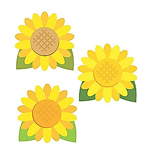 Sunflower Bulletin Board Cutouts - Educational - 48 Pieces