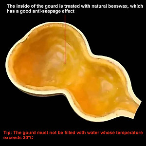 OPENDOOR Natural Wine Gourd, Outdoor Portable Water Bottle, Water, Wine,Medicine Gourd (9.5 tall)