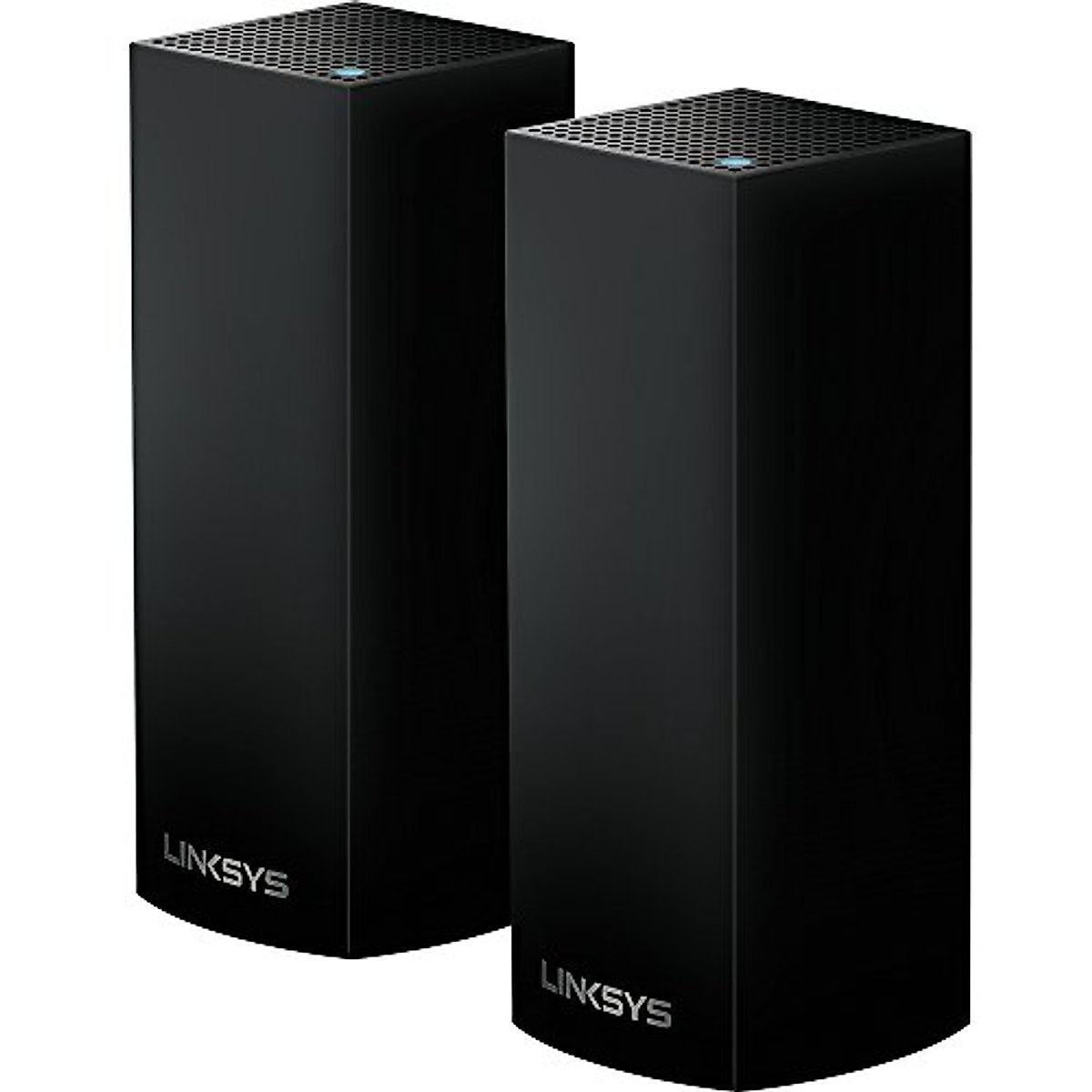Linksys WHW0302B Velop Intelligent Mesh WiFi System: AC4400, Tri-Band Wi-Fi Router, Wireless Network for Full-Speed Home Coverage (Black, 2-Pack)