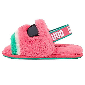 UGG Kids T Fluff Yeah Watermelon STUFFIE Slipper, 10 US Unisex Toddler