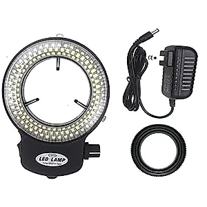 LED-144-ZK Black Adjustable 144 LED Ring Light Illuminator for Stereo Microscope (144 LED Ring Light)