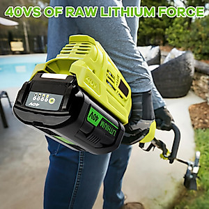 Ahomtikk Replacement for Ryobi 40V Battery OP4060, 6.5AH, 2-Pack, Replace for Ryobi 40V Lithium Battery OP4040 OP4026 OP4050 OP4020 Compatible with Ryobi 40V Tools and Chargers