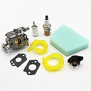 KIPA Carburetor Maintence Kit for Poulan PP210 2075C 2050WT 1950LE 1975LE 2055LE 2375LE 2150LE PPB1838LE WT-891 W-20 WT-89 WT-324 WT-391 WT-600 WT-624 WT-637 WT-662 C1U-W8 C1U-W14 545081885 530069703
