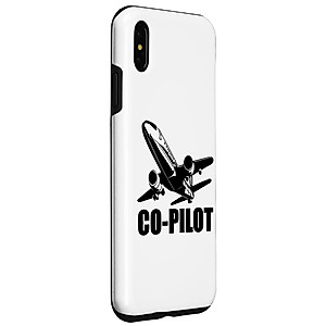 iPhone XS Max Vintage Airplane Flying Pilot Aircraft Co-Pilot Aviation-the Case