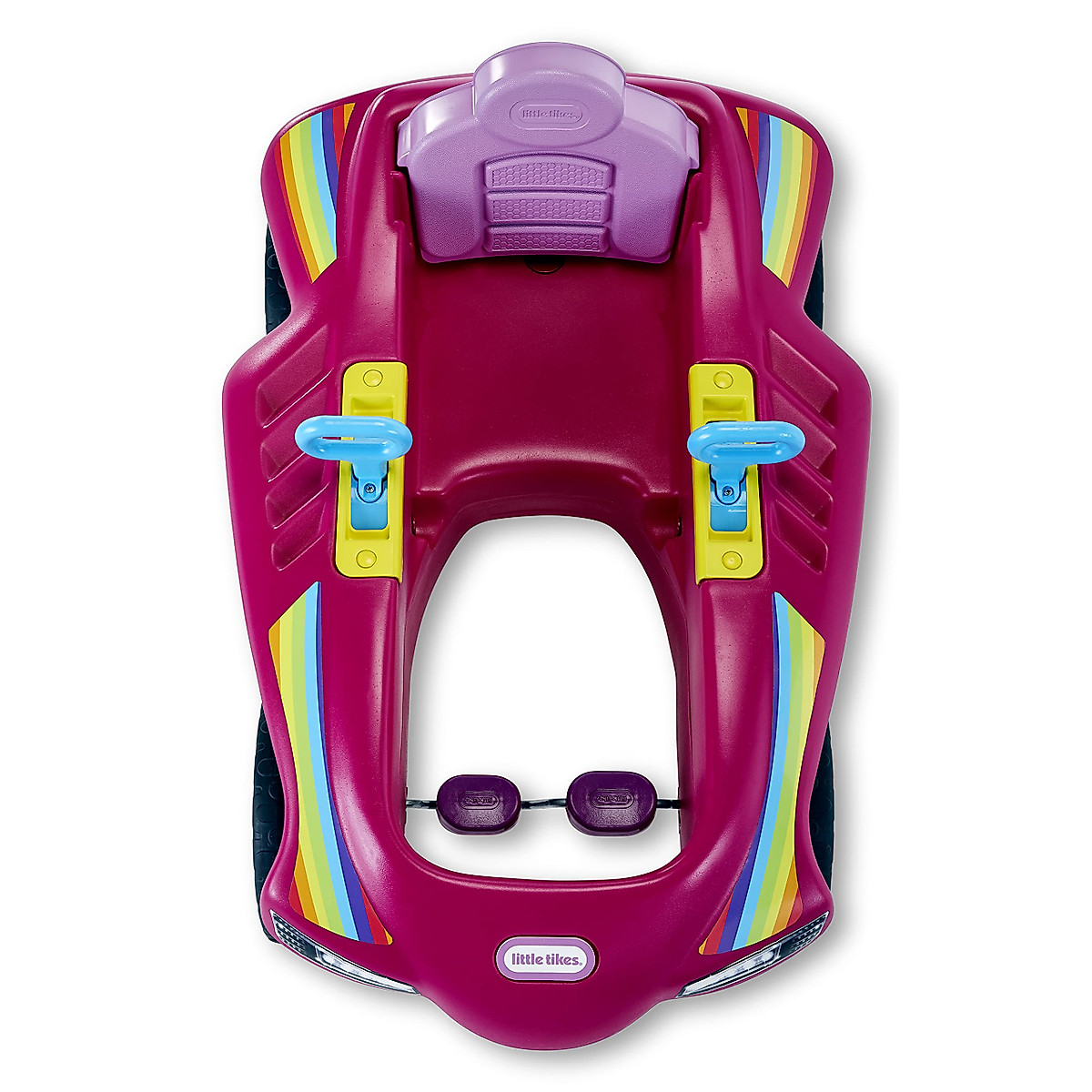 Little Tikes Jett Car Racer Pink, Ride On Car with Adjustable Seat Back, Dual Handle Rear Wheel Steering, Racing Control, Kid Powered Fun, Great Gift for Kids, Toys for Girls Boys Ages 3-10 Years