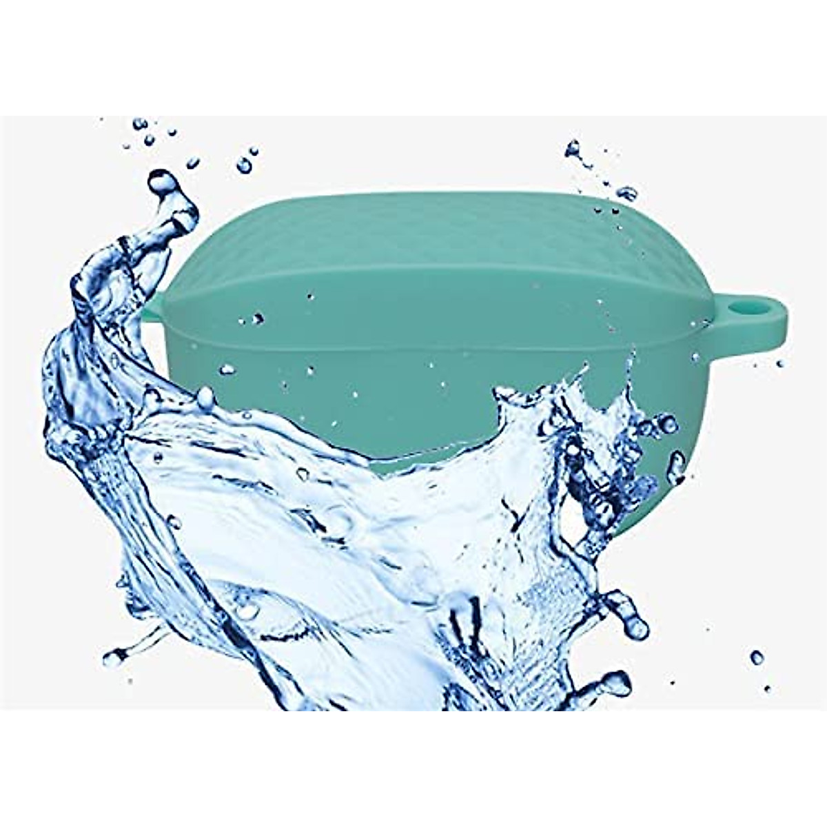 Case for Vibe Buds , Silicone Case for Vibe Buds Case , Shock-Proof , Water-Proof , Anti-Fall Protective Cover for Vibe Earbuds Case Cover with Keychain (Black)