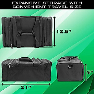 CASEMATIX Protective Travel Case Compatible with Xbox Series X & S Console, Controllers, Games and Other Accessories - Impact-Absorbing Foam Carrying Case with Customized Interior & Shoulder Strap