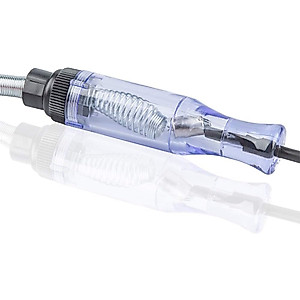 TuNan 6V-12V-24V DC Car Circuit Tester Light, Professional Auto Voltage Continuity Test, Automotive Electrical Volt Test Light/Long Probe for Wire/Fuse/Socket and More - Red