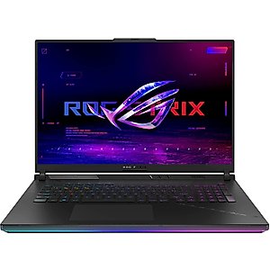 ROG Strix Scar 18 inch, RTX 4090 175W, QHD+ 240Hz, 24 Core Intel i9-13980HX, 64GB DDR5, 2x2TB NVMe SSD, WiFi 6E, Thunderbolt 4, MUX Switch, W11 Pro Gaming Laptop PC (Best 2023 Gamer Computer by_ASUS)