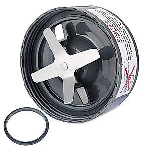 Blender Blade Replacement – New Bearing Replacement Blade Compatible with NutriBullet 900W/600W – Cross Blender Blade with O-Ring Sealing Gasket – Premium Stainless Steel Blade