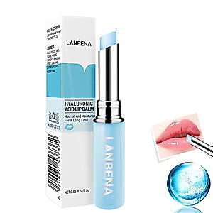 Hyaluronic Acid Lip Balm Long-lasting Moisturizing Nourishing Repair Lips Reduce Fine Lines Relieve Dryness Protect Lip Skin Natural Extract Lip Balm (New Packing)