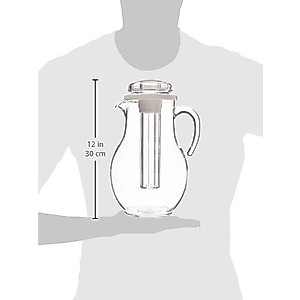 Service Ideas SWP33SB Pitcher, Acrylic, Smooth Body, 3.2 L