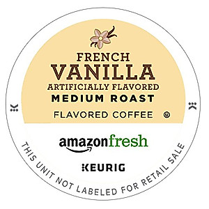 AmazonFresh 80 Ct. K-Cups, French Vanilla Flavored Medium Roast, Keurig K-Cup Brewer Compatible