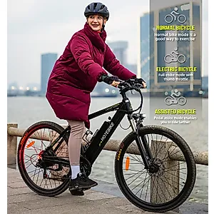 HOTEBIKE Electric Bike for Adult 750W Electric Mountain Bike 48V 13AH Removable Battery Ebike with Suspension Fork Aluminium Frame, Professional 21-Speed Gears 27.5"