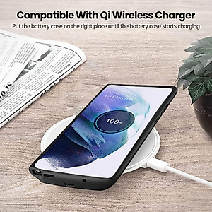 Battery Case for Samsung Galaxy Note 20 Ultra(6.9 inch) 8000mAh, Fast Charging & Qi Wireless & Android Auto Supported, Extended Backup Charger Case for Galaxy Note 20 Ultra 5G