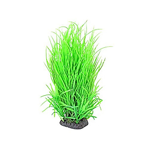 CNZ Aquarium Decor Fish Tank Decoration Ornament Artificial Plastic Plant Green, 8.5-inch