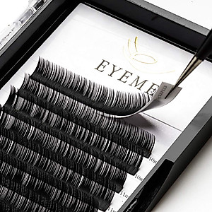 Eyelash Extensions Individual Lashes 0.20mm C Curl 8-15mm Mink Eyelash Extension Supplies Lash Extensions Professional Salon Use Black False Lashes Mink Lashes Extensions by EYEMEI (0.20-C-MIXED)
