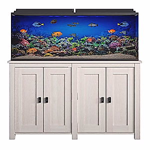 Ollie & Hutch Farmington 55 Gallon Aquarium Stand, Ivory