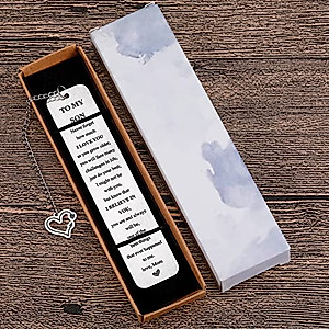 Gifts for Son from Dad Mom Inspirational Gifts Bookmark for Him Son Gifts 21st 18th Birthday Gifts for Him Christmas Book Mark for Son in Law Boys Teens Back to School Graduation Gifts Men Women